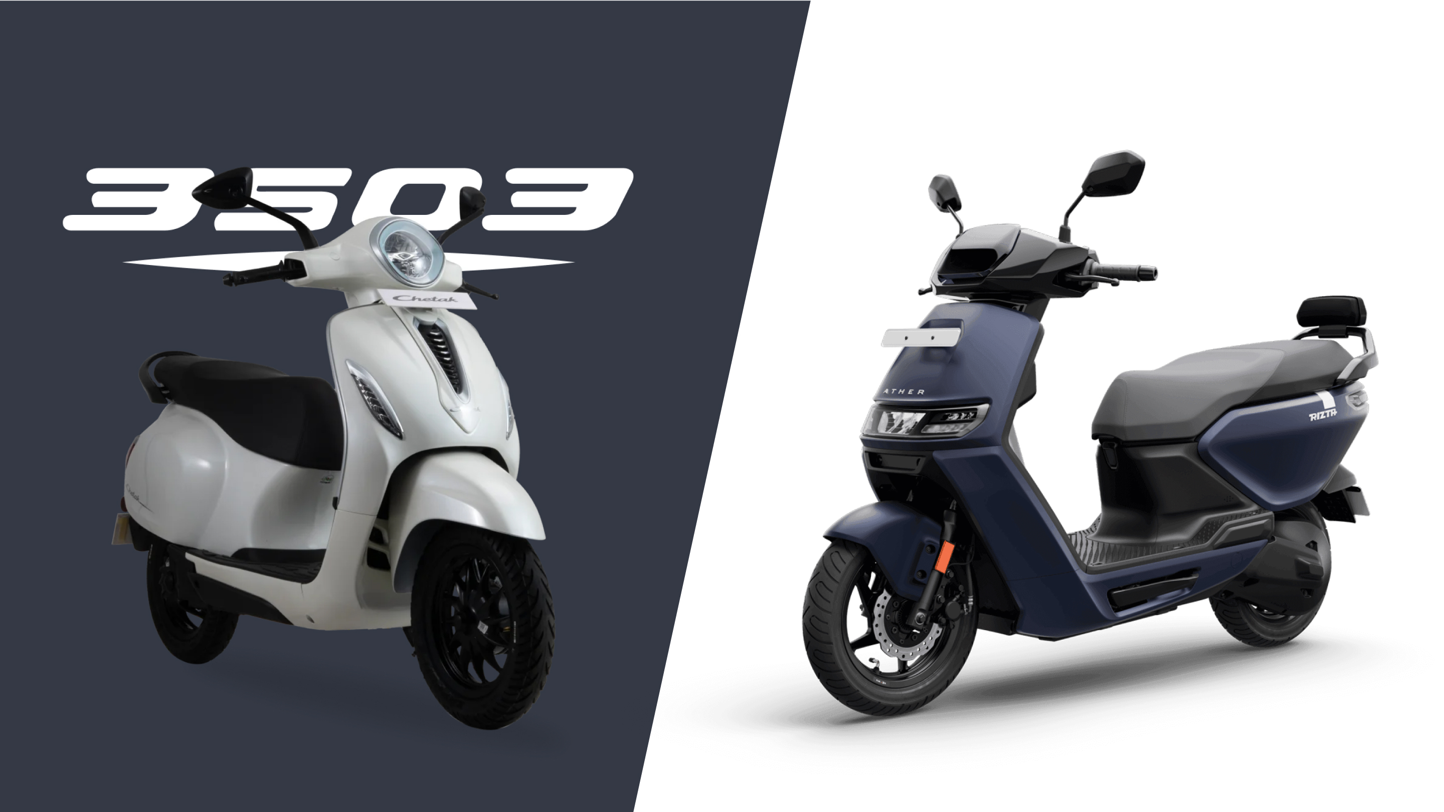 Bajaj Chetak 3503 vs Ather Rizta S: Detailed Comparison | EVFY